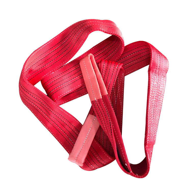 5 ton lifting straps red webbing slings belt - Gostern Rigging